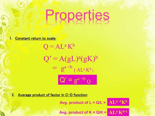 Production function ppt in economics | PPTX