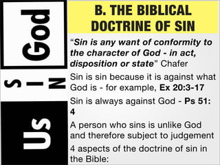Chafer, 52 Bible Doctines: Man and sin part 2 | PDF