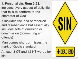 Chafer, 52 Bible Doctines: Man and sin part 2 | PDF | Christianity ...