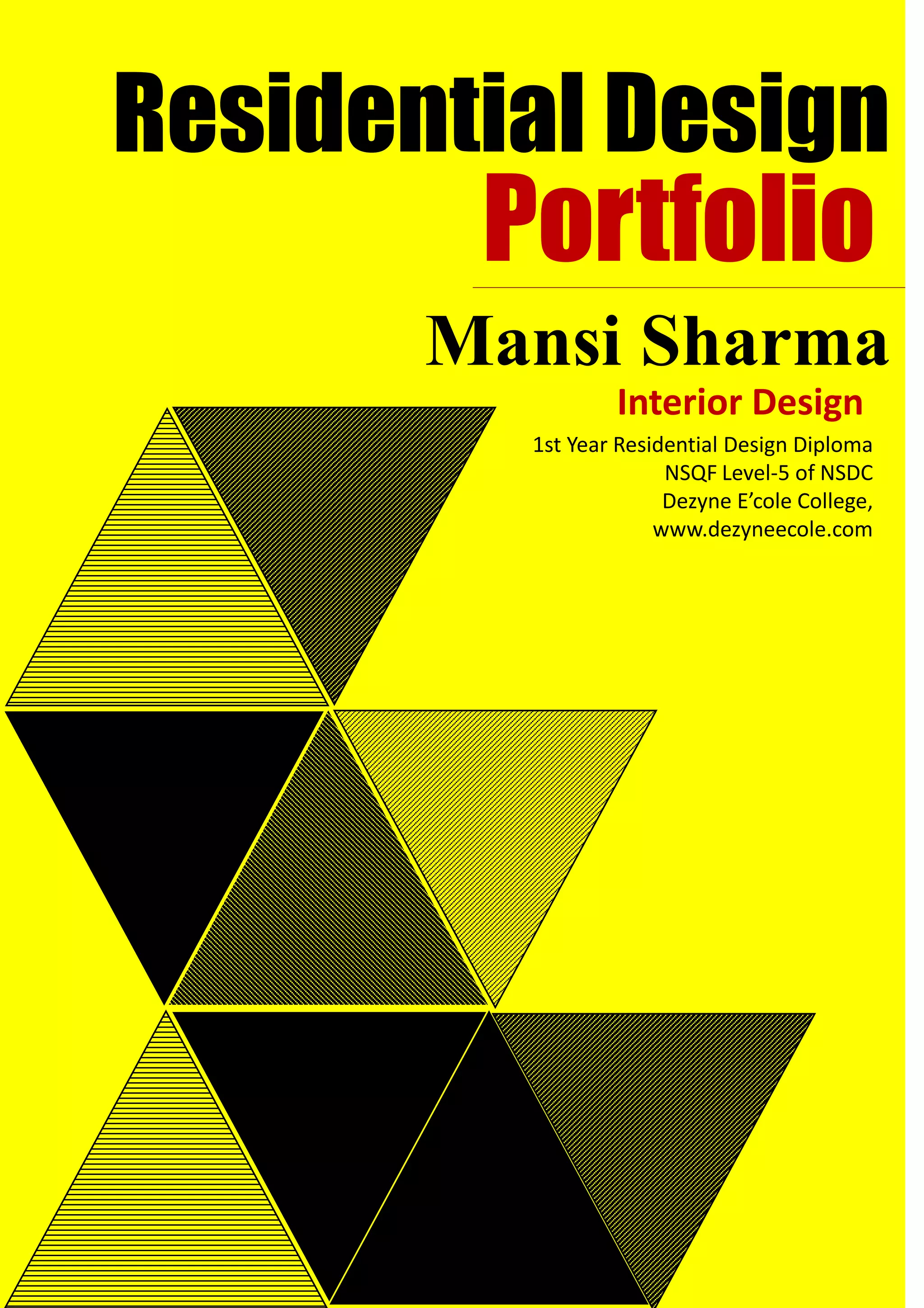 Mansi sharma(residential design) | PDF