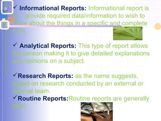 BUSINESS REPORT WRITING | PPT