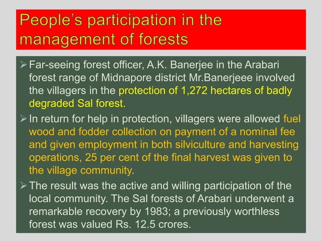 Forest and wildlife management | PPT