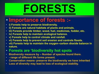 Forest and wildlife management | PPTX