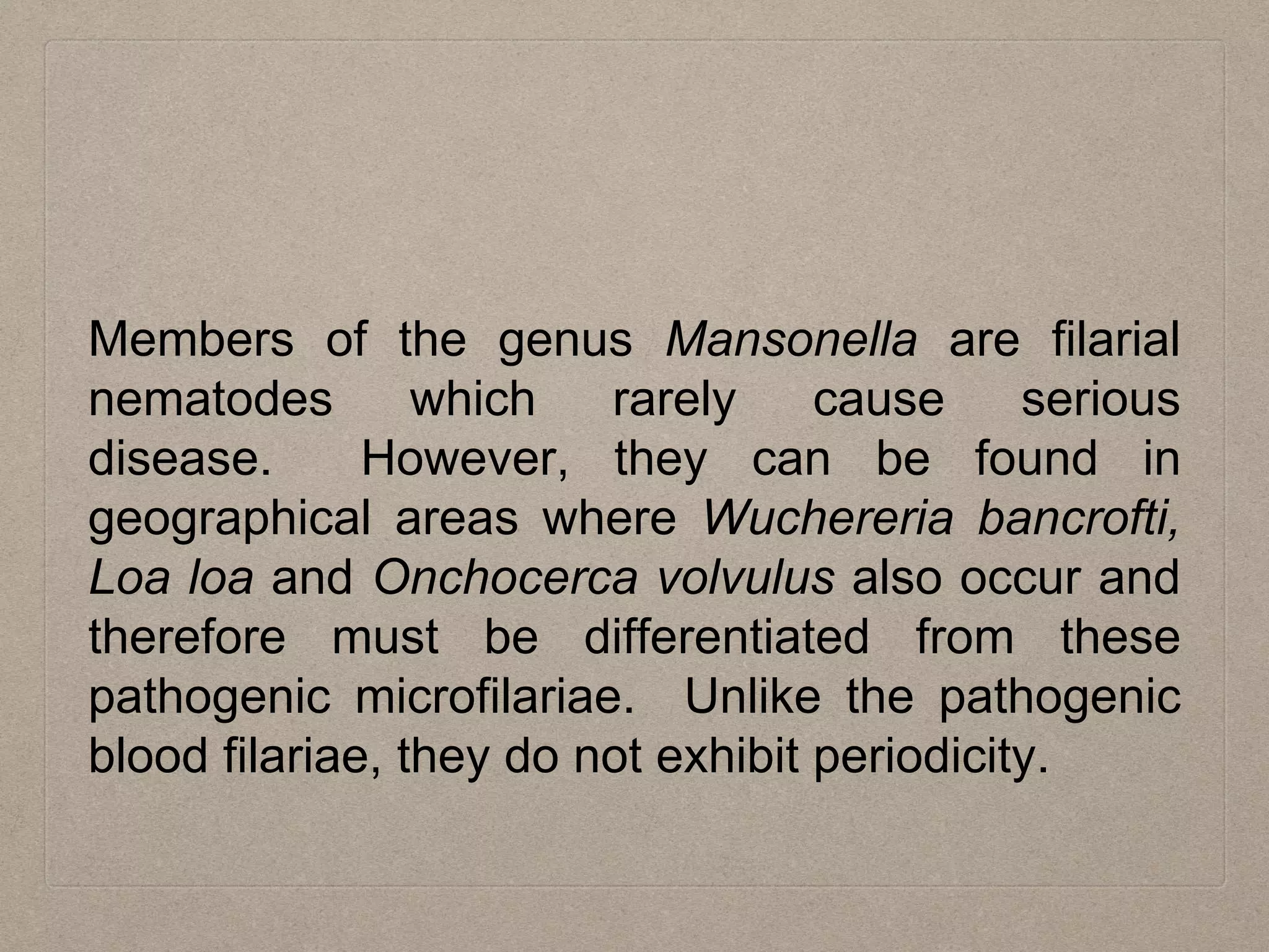 Mansonella streptocerca | PPTX