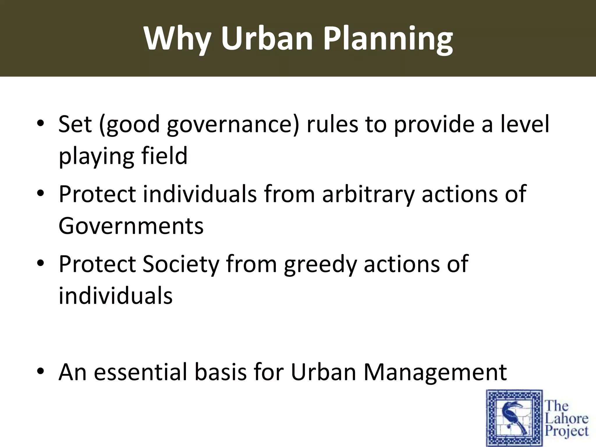 Mansooba (urban planning - alternate paradigms) by babar mumtaz | PPT