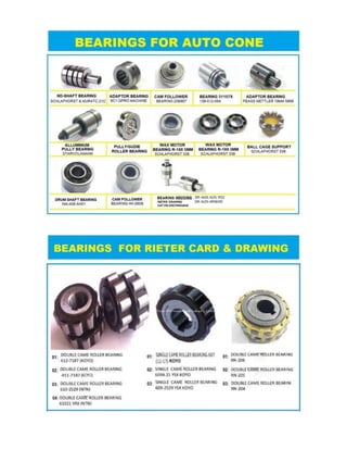 TEXTILE SPINNING MACHINERY SPARE PARTS RIETER TRUTZSCHLER | PDF