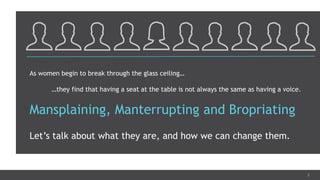 Mansplaining presentation | PPTX