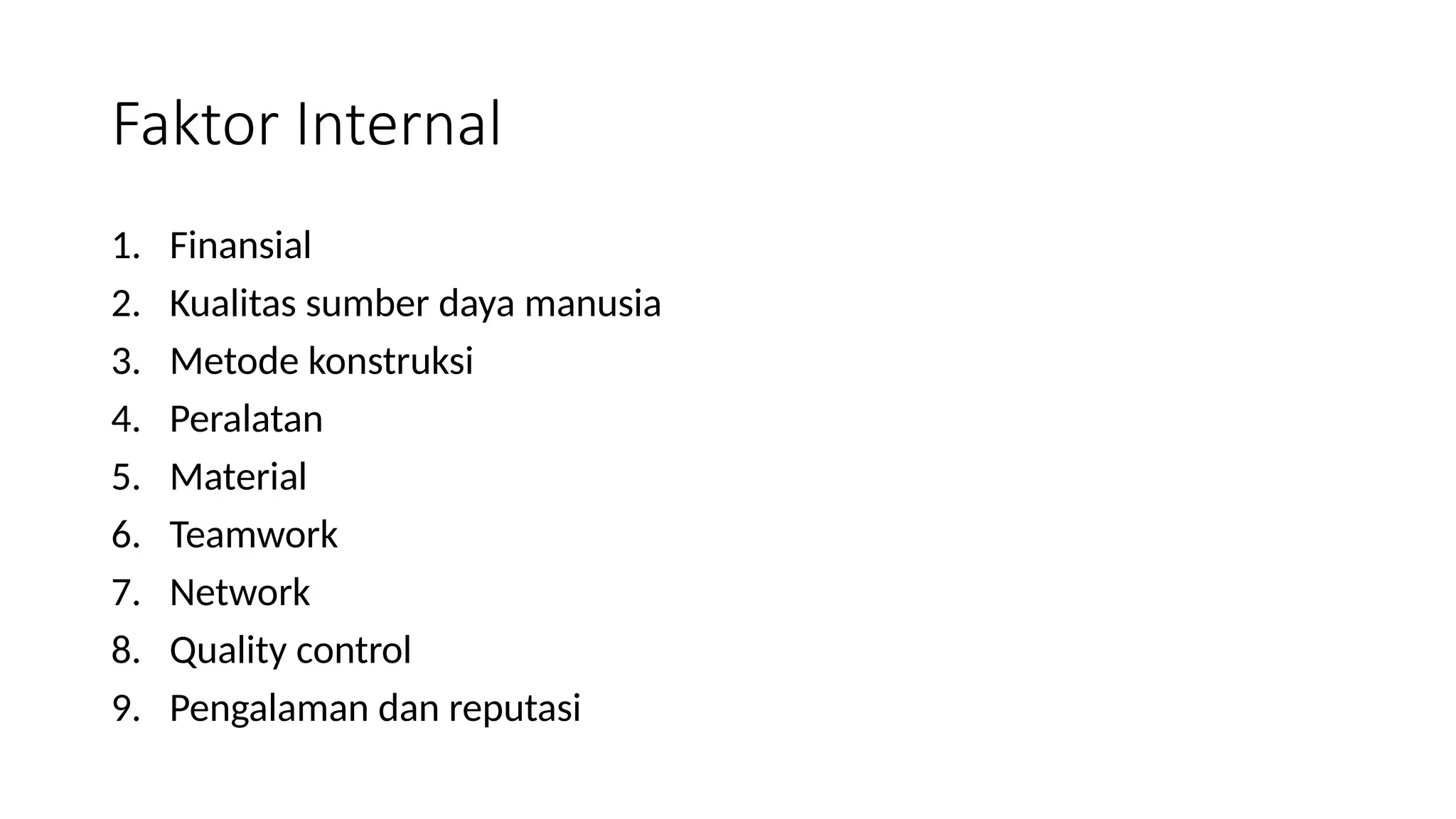 Matriks IFE (Internal Factor Evaluation) | PPTX