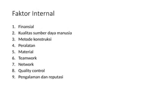Matriks IFE (Internal Factor Evaluation) | PPTX