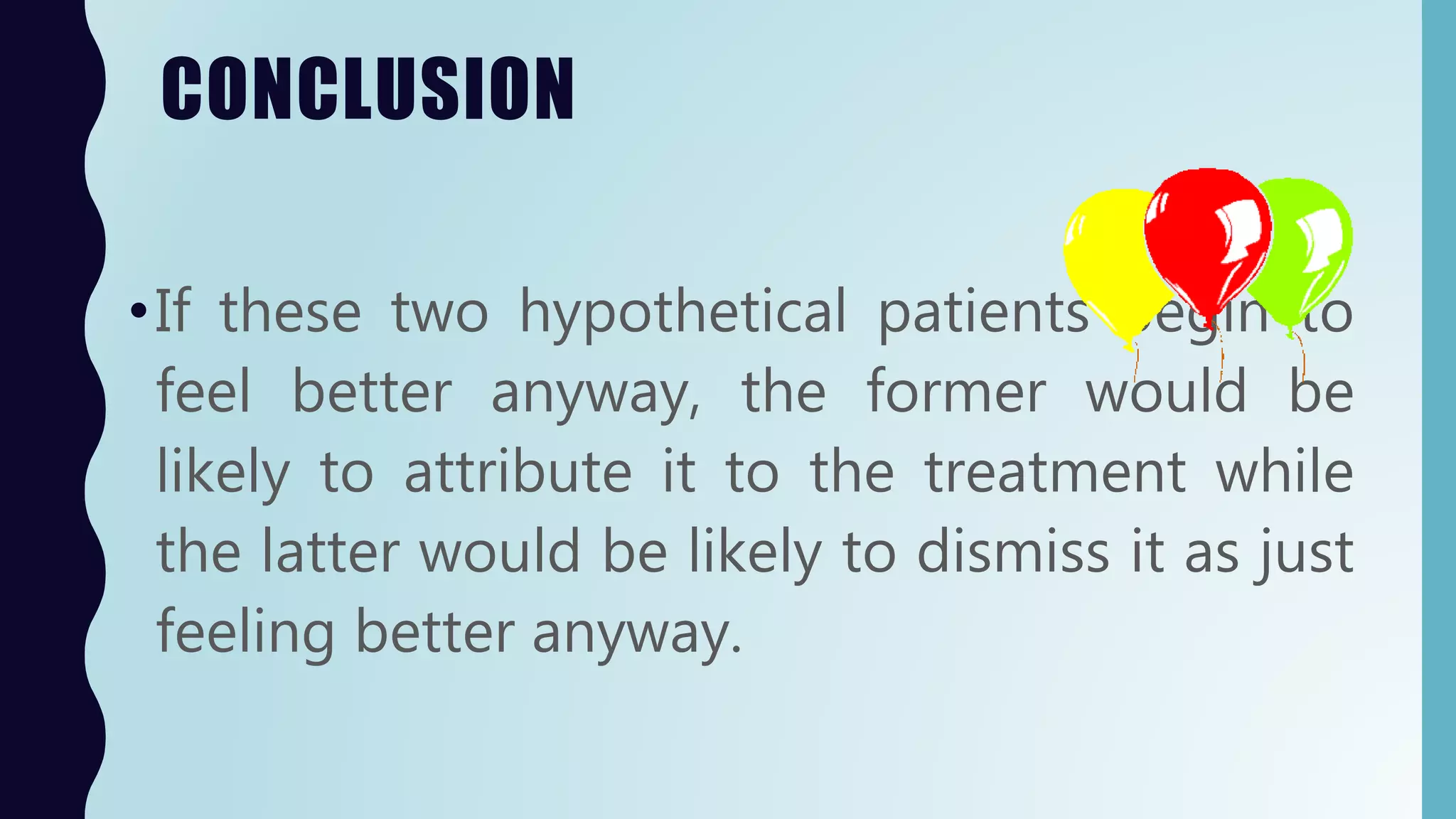 What is Placebo effect? | PPT