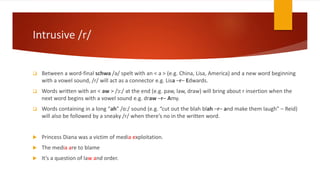 Elision & Linking | Aspects of Connected Speech | PNP | PPTX