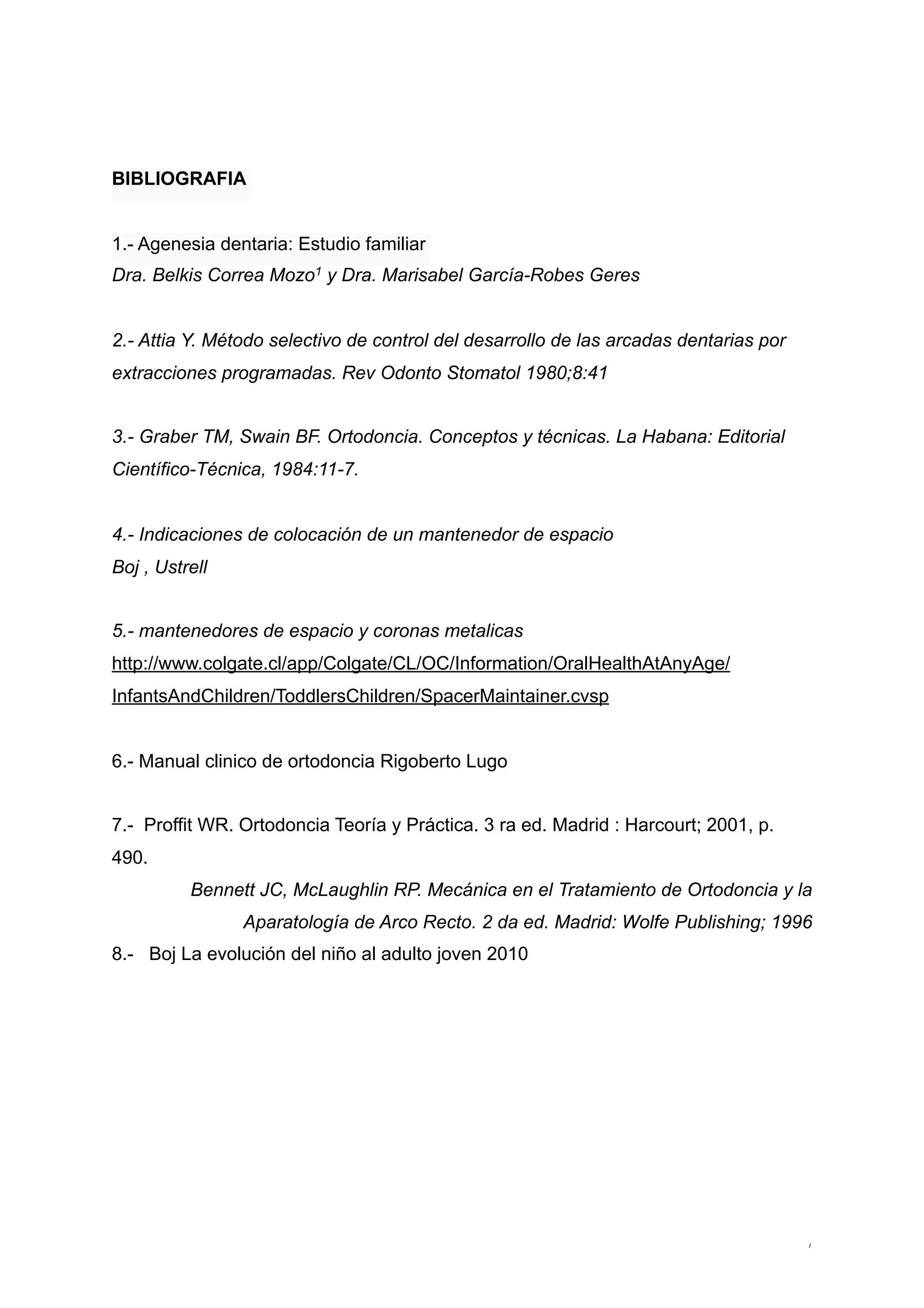 Mantenedores de Espacio odontopediatria | PDF