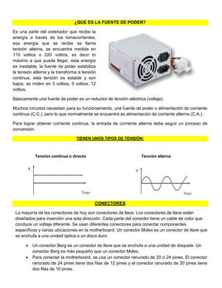 partes de la fuente de poder | PDF