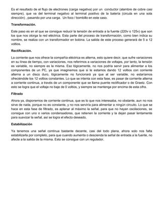 partes de la fuente de poder | PDF