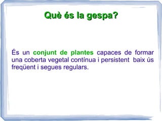 Manteniment de gespes | PDF