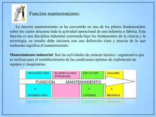Mantenimiento industrial | PPTX