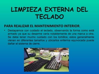 Mantenimiento preventivo de teclado y mouse | PPT | Computer Peripherals | Computing