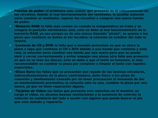 Mantenimiento y Reparación De PC. | PPTX