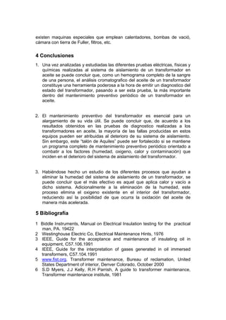 Mantenimineto a transformadores | PDF