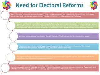 Manthan electoral reforms | PPT