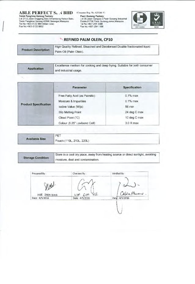 Mantica palm oil palm oil supplier philippines-cp10 file | PDF
