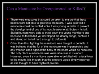 Manticore | PPT