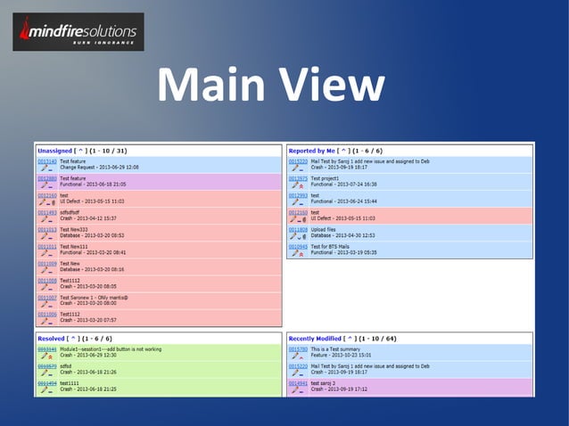 Mantis Bug Tracker & Task Management System | ODP | Computer Software and Applications | Computing