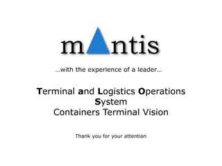 Intermodal - Containers Terminal Vision | PPT