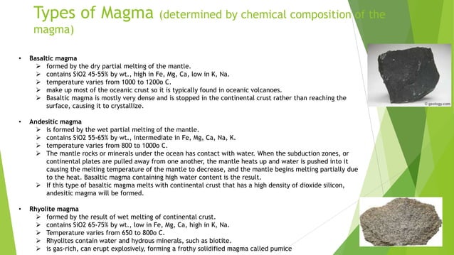 Mantle melting and Magmatic processes | PPTX | Geography | Science