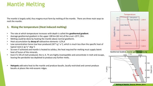 Mantle melting and Magmatic processes | PPTX | Geography | Science