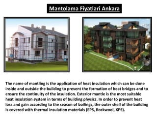 Mantolama fiyatlari ankara | PPTX | Construction Industry | Industries