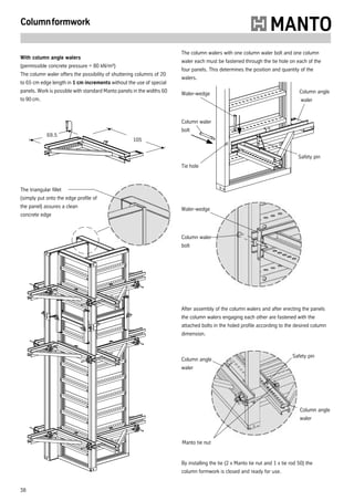 Manto large frame panel formwork | PDF