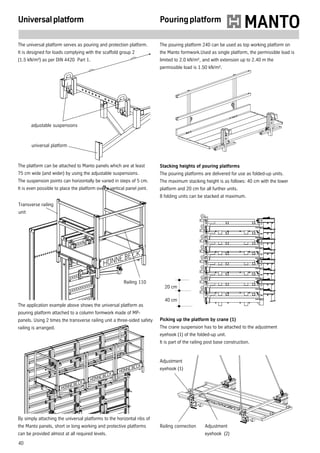 Manto large frame panel formwork | PDF