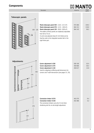 Manto large frame panel formwork | PDF
