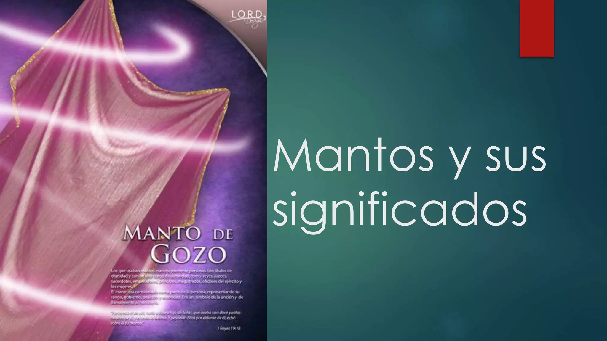 Mantos y sus significados biblicos | PPTX