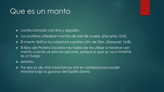 Mantos y sus significados biblicos | PPTX
