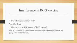 Mantoux, BCG scar-1.pptx | Infectious Diseases | Diseases and Conditions