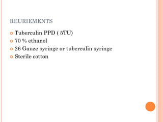 Mantoux test | PPTX