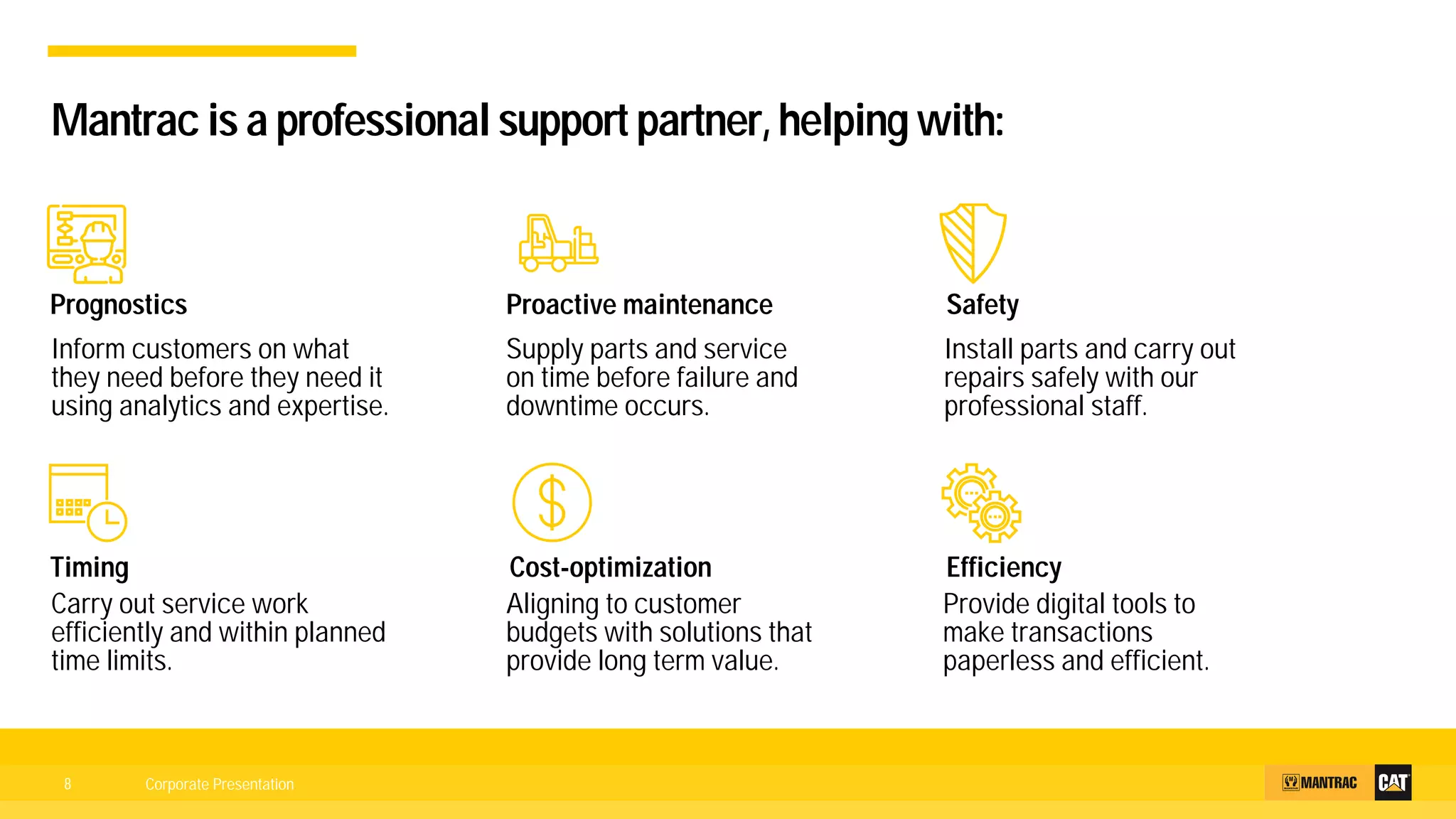 How Mantrac provides solutions to your problems | PPT