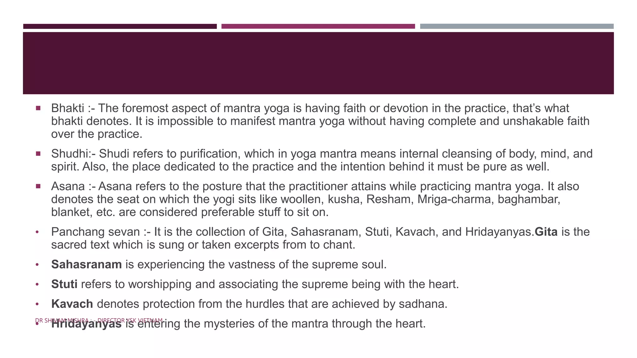 Mantra Yoga By Dr Shivam Mishra .pptx