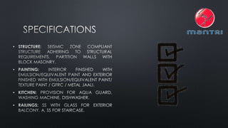 MANTRI COURTYARD BUNGALOWS IN SOUTH BANGALORE | PDF