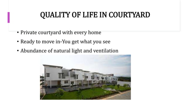 Mantri courtyard ppt | PPTX