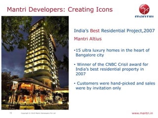 Mantri developers | PPT