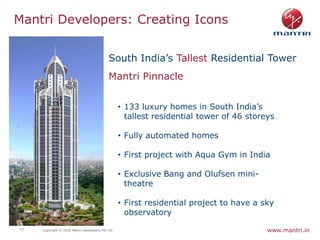 Mantri developers | PPT