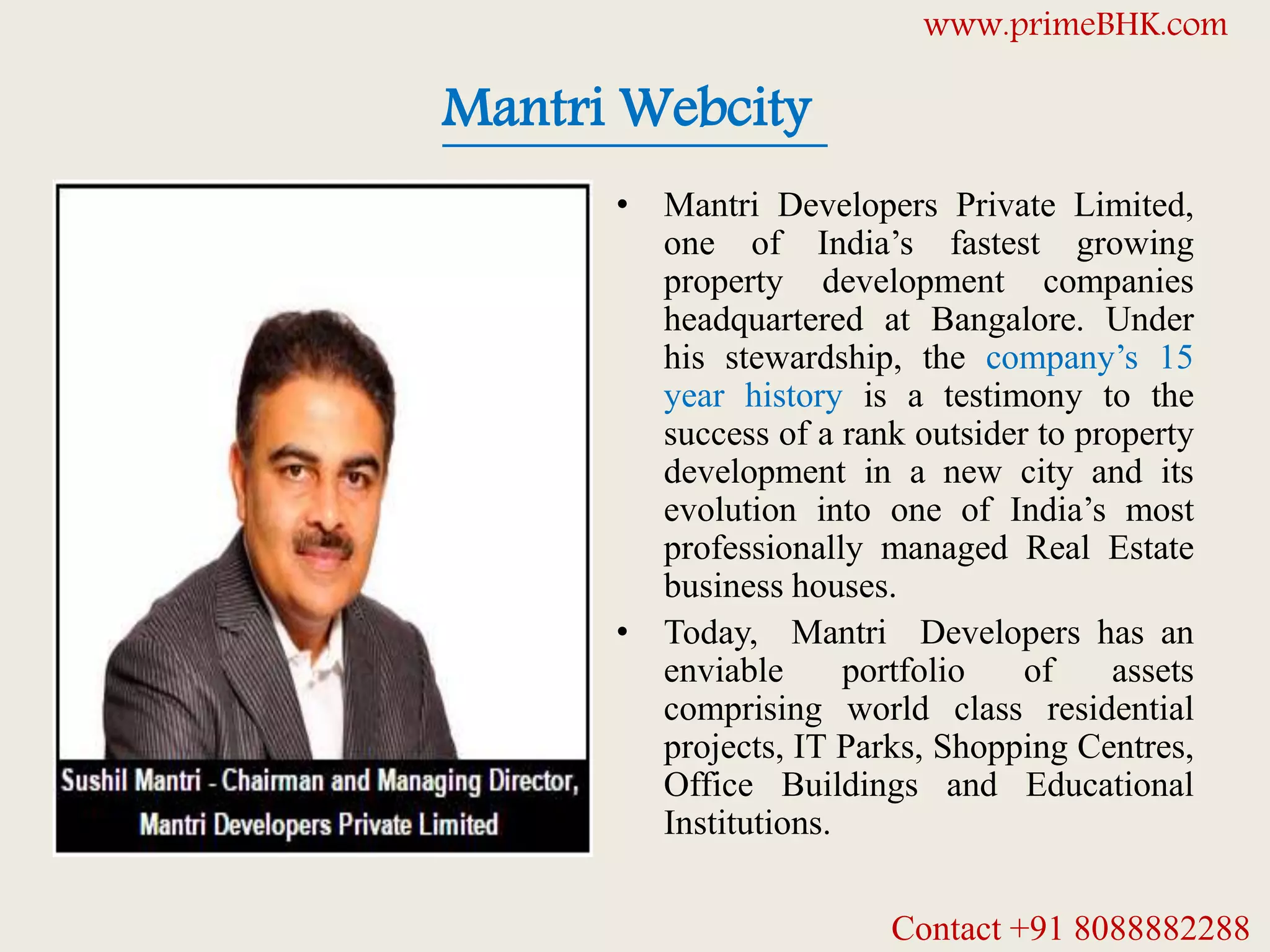 Mantri web city first | PPT