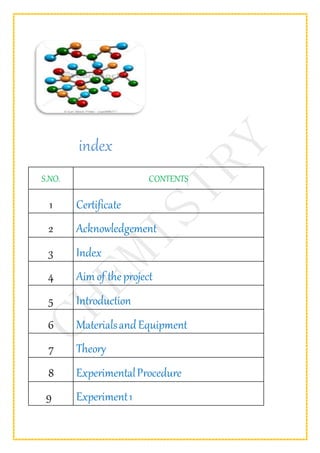 chemistry project | DOCX