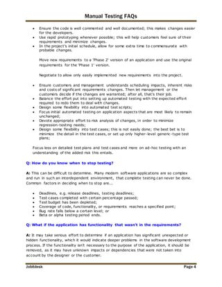 Manual Testing | PDF