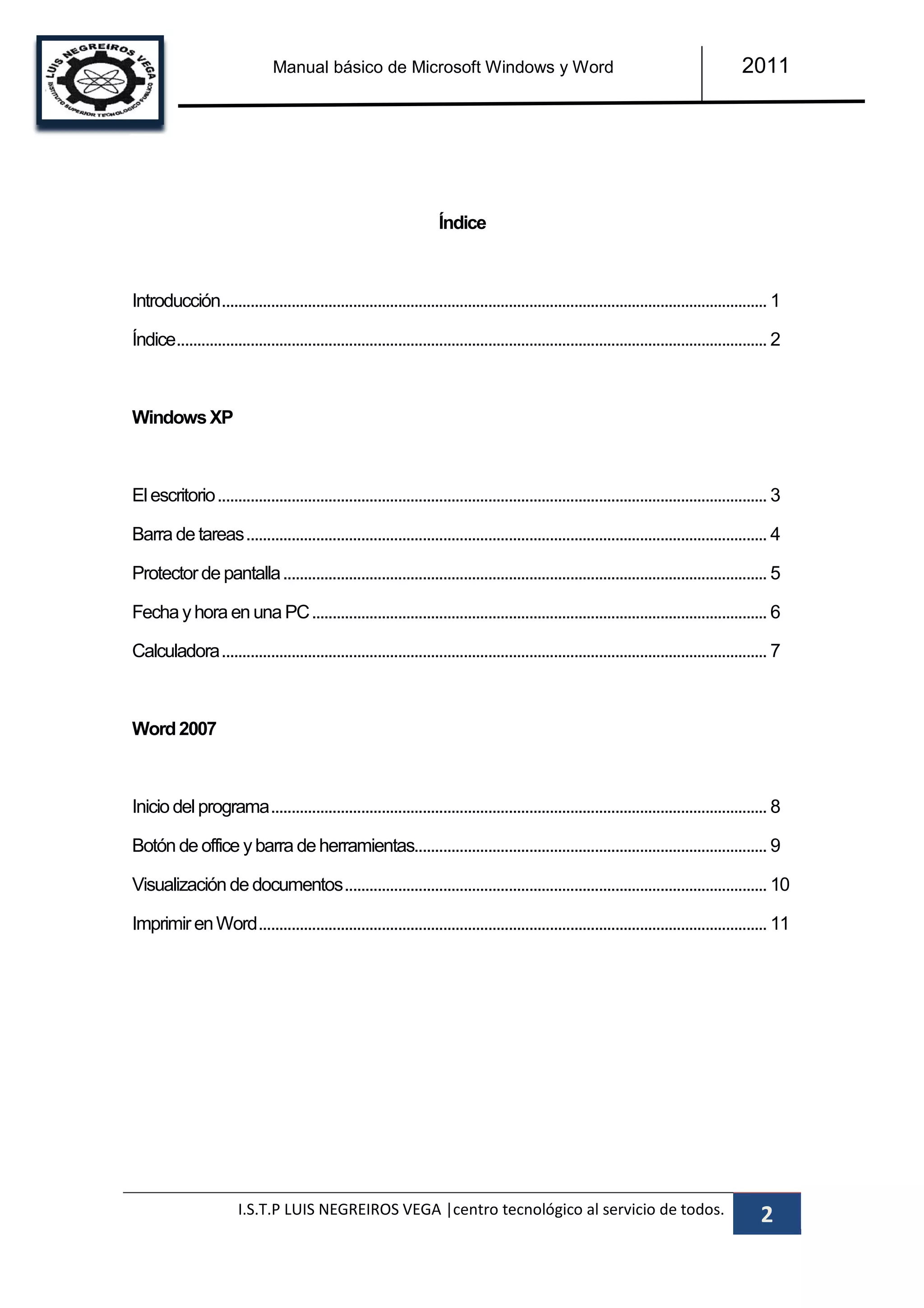 Manual basico de windows y word | PDF