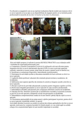 Articol "Bune practici in activitatea cu elevii cu nevoi speciale" | DOCX