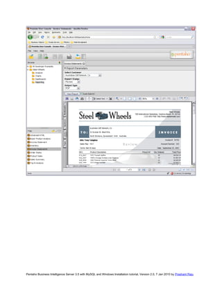 Manual de instalacion pentaho | PDF